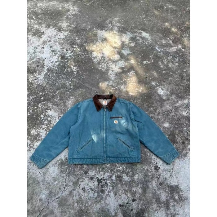 Jual Jaket Vintage Detroit Carhartt J97 biru merak (100% asli) | Shopee ...