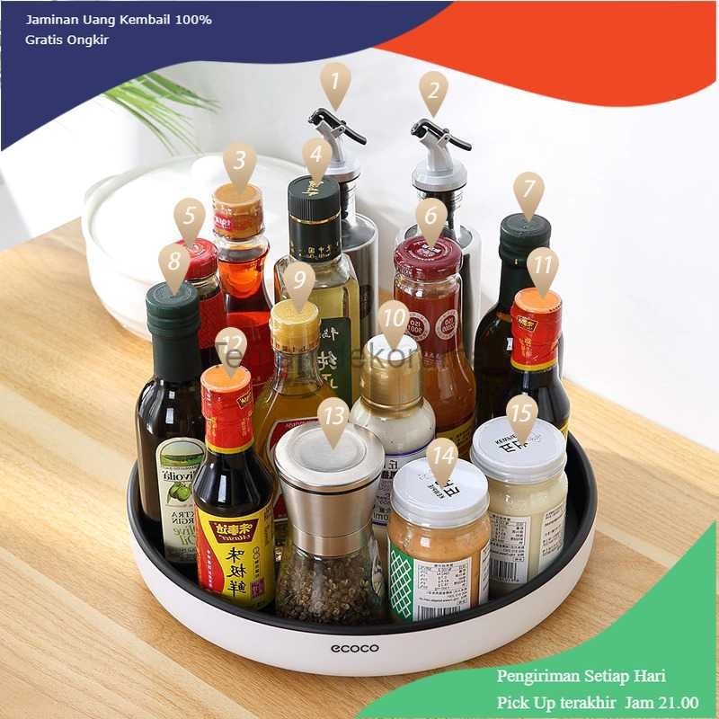 Jual TD - RAD Rak Botol Bumbu Dapur Model Putar Seasoning Rack Rotating ...