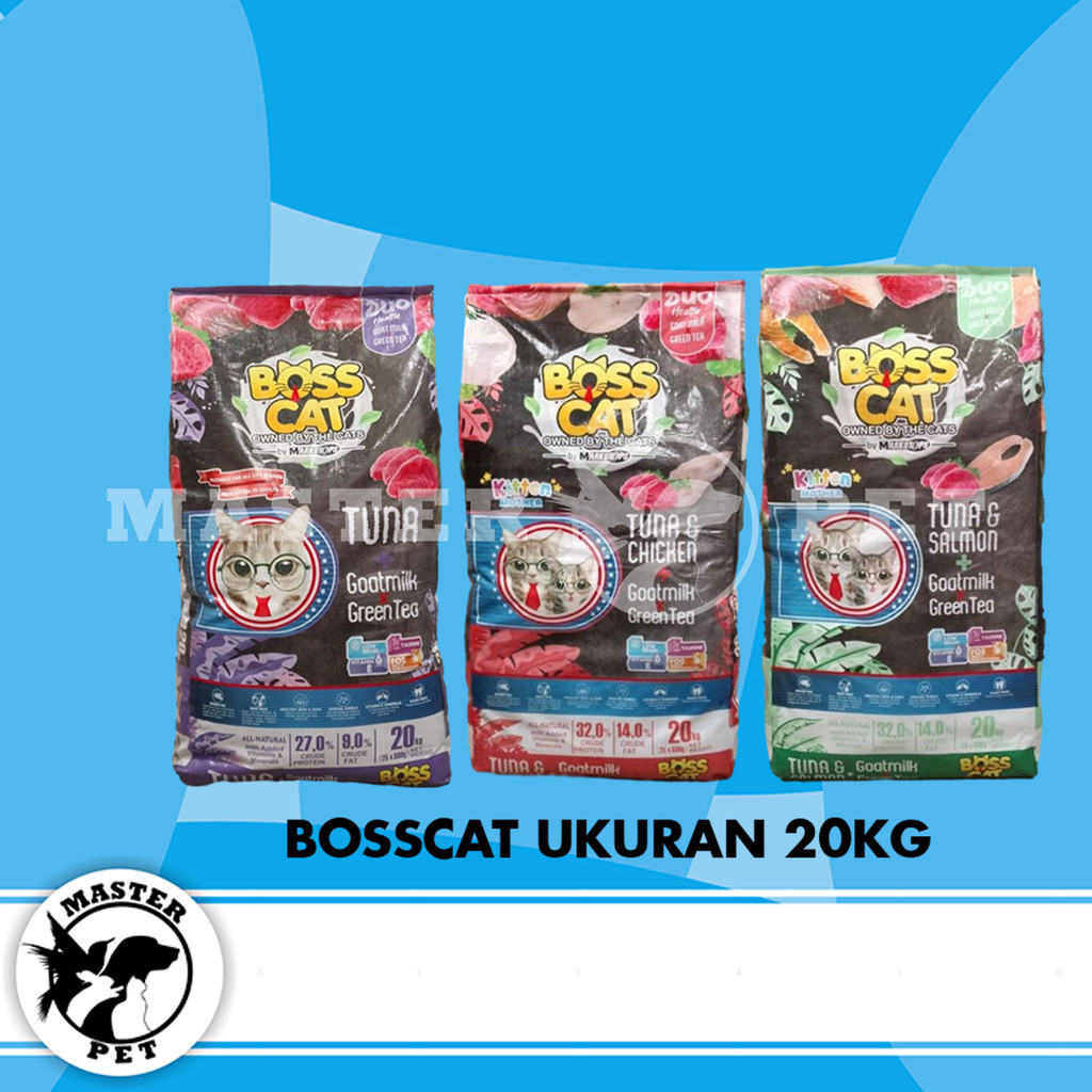 Jual Makanan Kucing Boss Cat Food Adult Kitten 20 Kg | Shopee Indonesia
