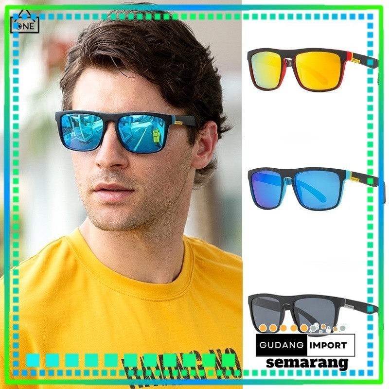 Jual Polarized Sports Sunglasses Men Women Driving Square Frame Eyewear ...