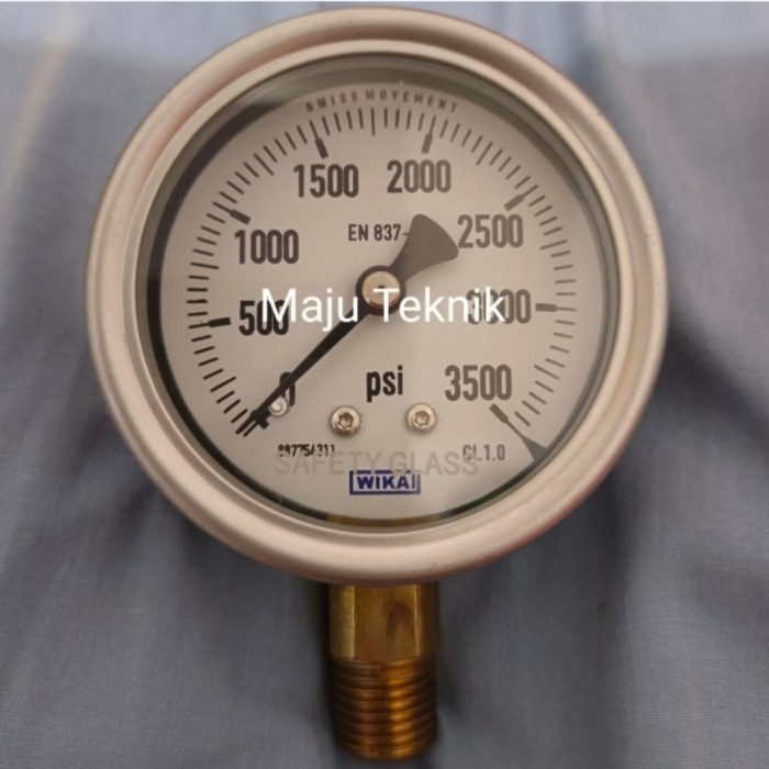 Jual WIKA 2" 3500 psi, drat 1/4" NPT Kuningan Racket | Shopee Indonesia