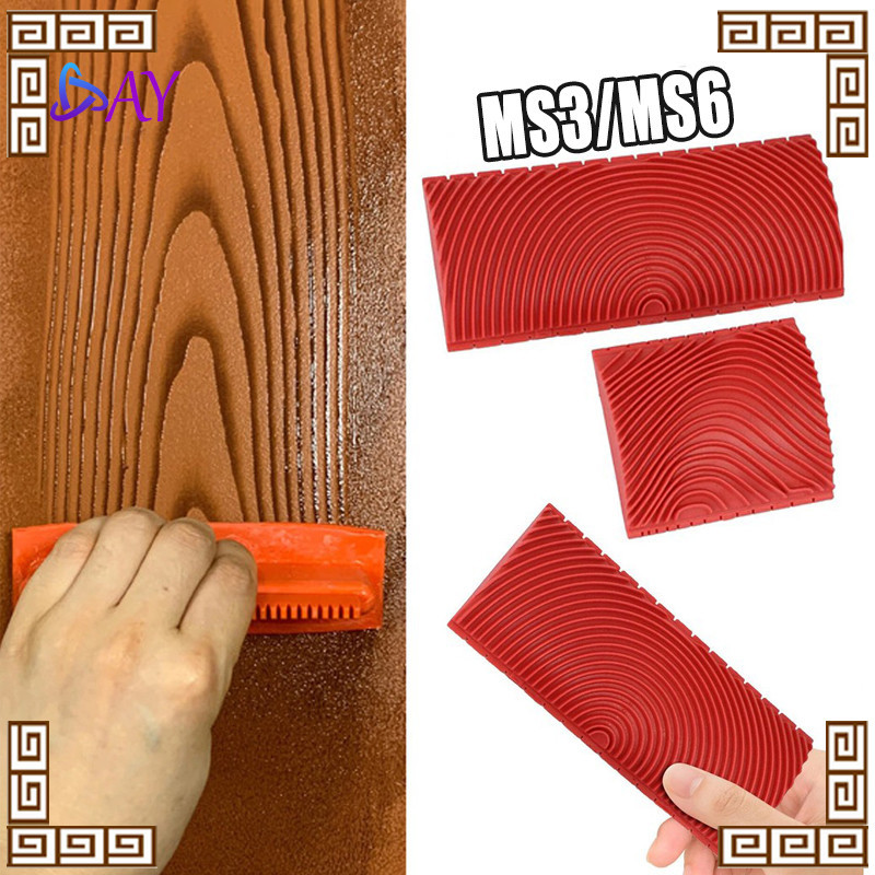 Jual Kuas Cat Motif Kayu Wood Grain Wall Painting Pattern/Alat Membuat ...