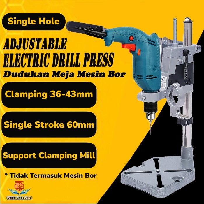 Jual Dudukan Meja Mesin Bor Bracket Klem Jepit Bor Duduk Tangan Listrik ...