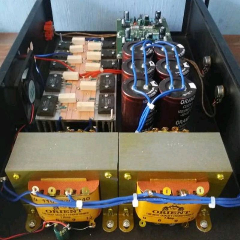 Jual POWER AMPLIFIER RAKITAN 800W DUAL TRAFO | Shopee Indonesia