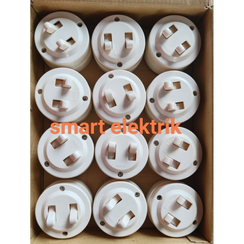Jual Ob saklar seri bulat / saklar ganda ob bulat klasik | Shopee Indonesia