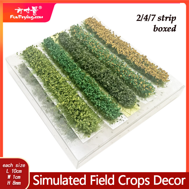 Jual 7 strip/box Fake Farm Crop Model Static Grass Turf Scenery ...