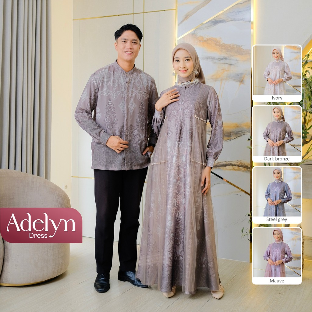 Jual Adelyn Couple BUNDLING Gamis dan Koko Premium Exclusive Special Series | Shopee Indonesia