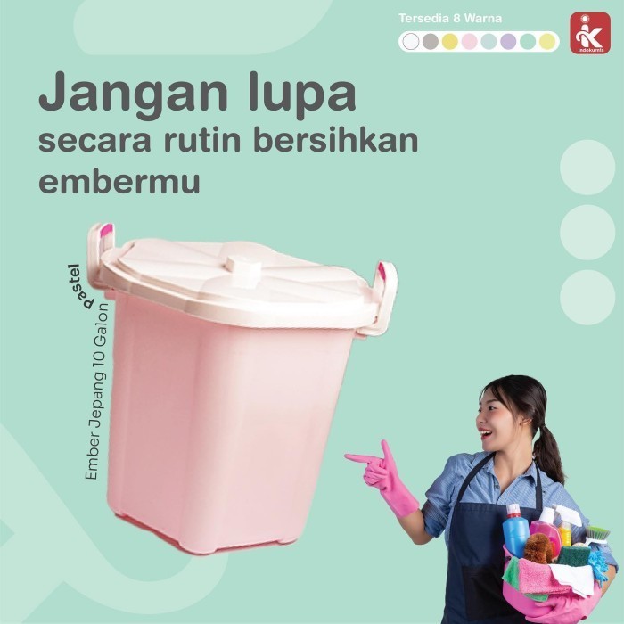 Jual BIGTON Ember Jepang 8 Galon dan 10 Galon Pastel Premium Ember Anti ...