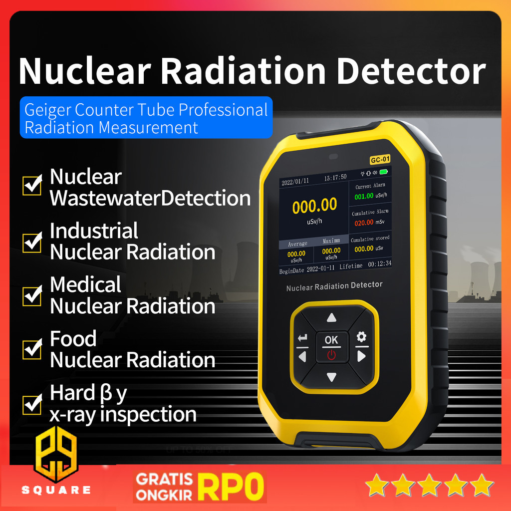 Jual Alat Deteksi Radiasi Nuclear Radiation Detector Geiger Counter ...