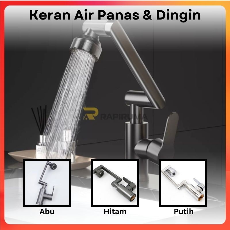 Jual Keran Air Panas & Dingin Keran 2 Jenis Mode Air Cepat/ Keran Putar ...