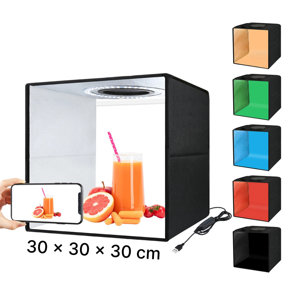 Jual Photo Studio Box Mini Folding LED 3in1 Color dengan 6 Warna ...