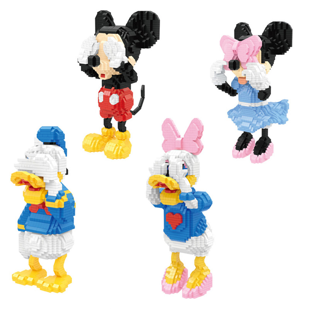 Jual Disney 1906Pcs+ Mickey Mouse Diamond Building Blocks Classic ...