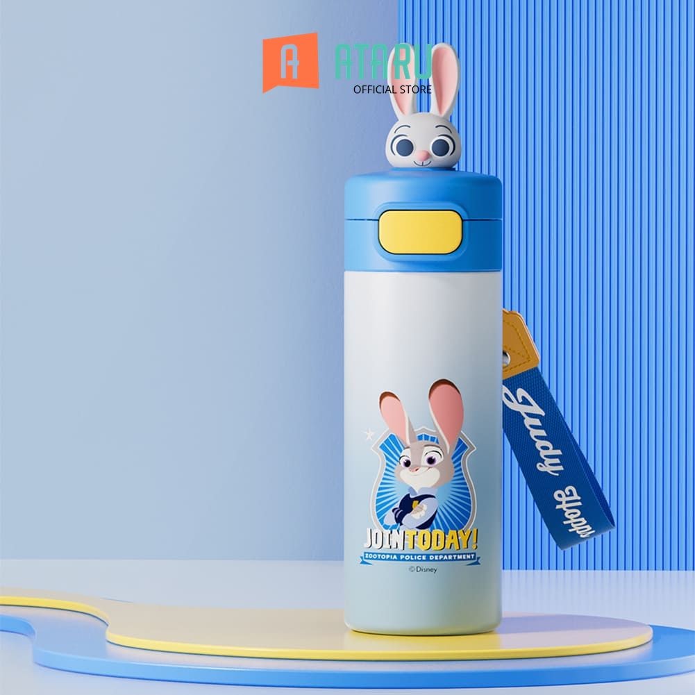 Jual Ataru 430 ml Botol Vacuum Flask Zootopia - Biru Tumbler Termos ...