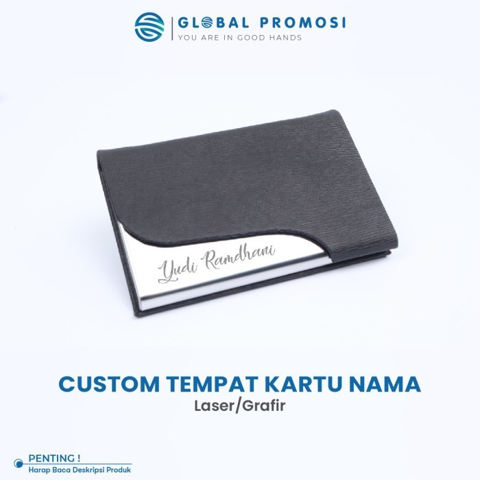 Jual PROMO!! -Custom Tempat Kartu Nama Stainlesss Laser Grafir Name ...