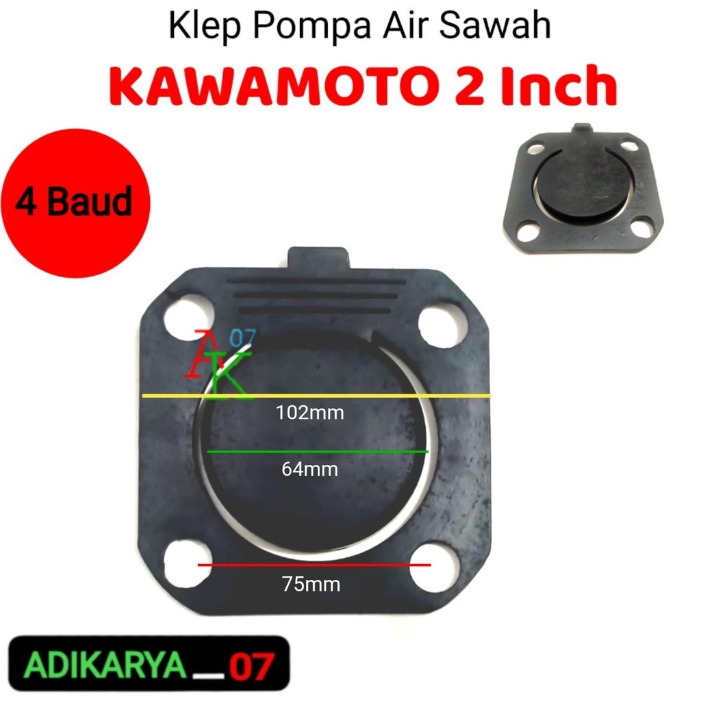Jual Klep Tabok Mesin Pompa Air 2" Kawamoto Klep Pompa Mesin Pompa Air ...