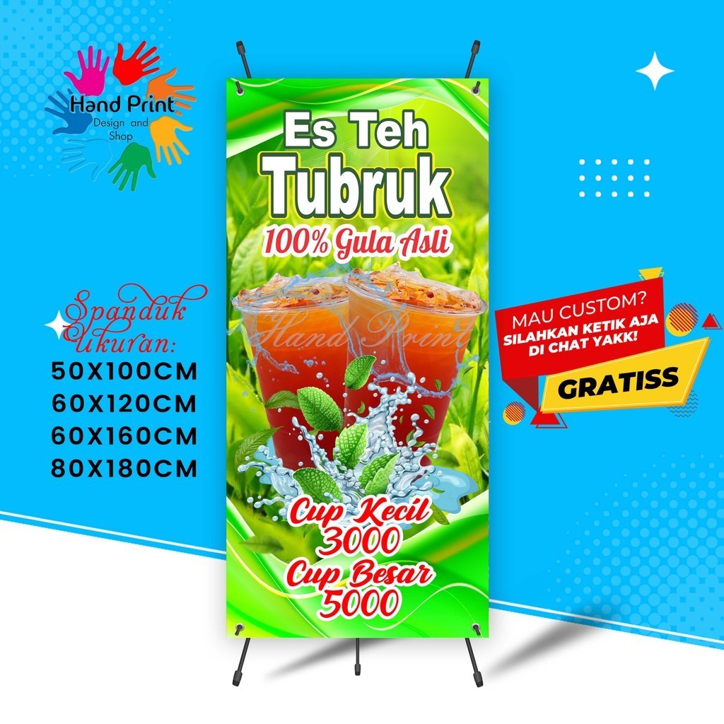 Jual Cetak Spanduk Banner Jualan Es Teh Manis Tubruk Es Teh Jumbo MMT ... Jual Cetak Spanduk Banner Jualan Es Teh Manis Tubruk Es Teh Jumbo MMT ...