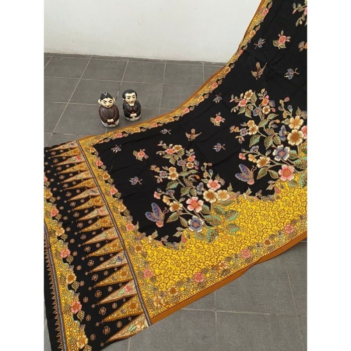 Jual Kain Batik Mekar Sari SOLO encim kembang rambat orange ( Modern ...