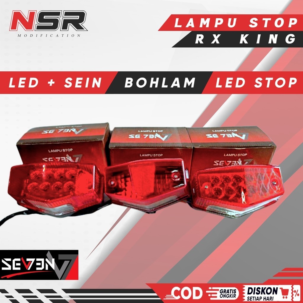 Jual LAMPU STOP REM BELAKANG RX-KING NEW STANDART STOP LED STOP LED+SEN ...