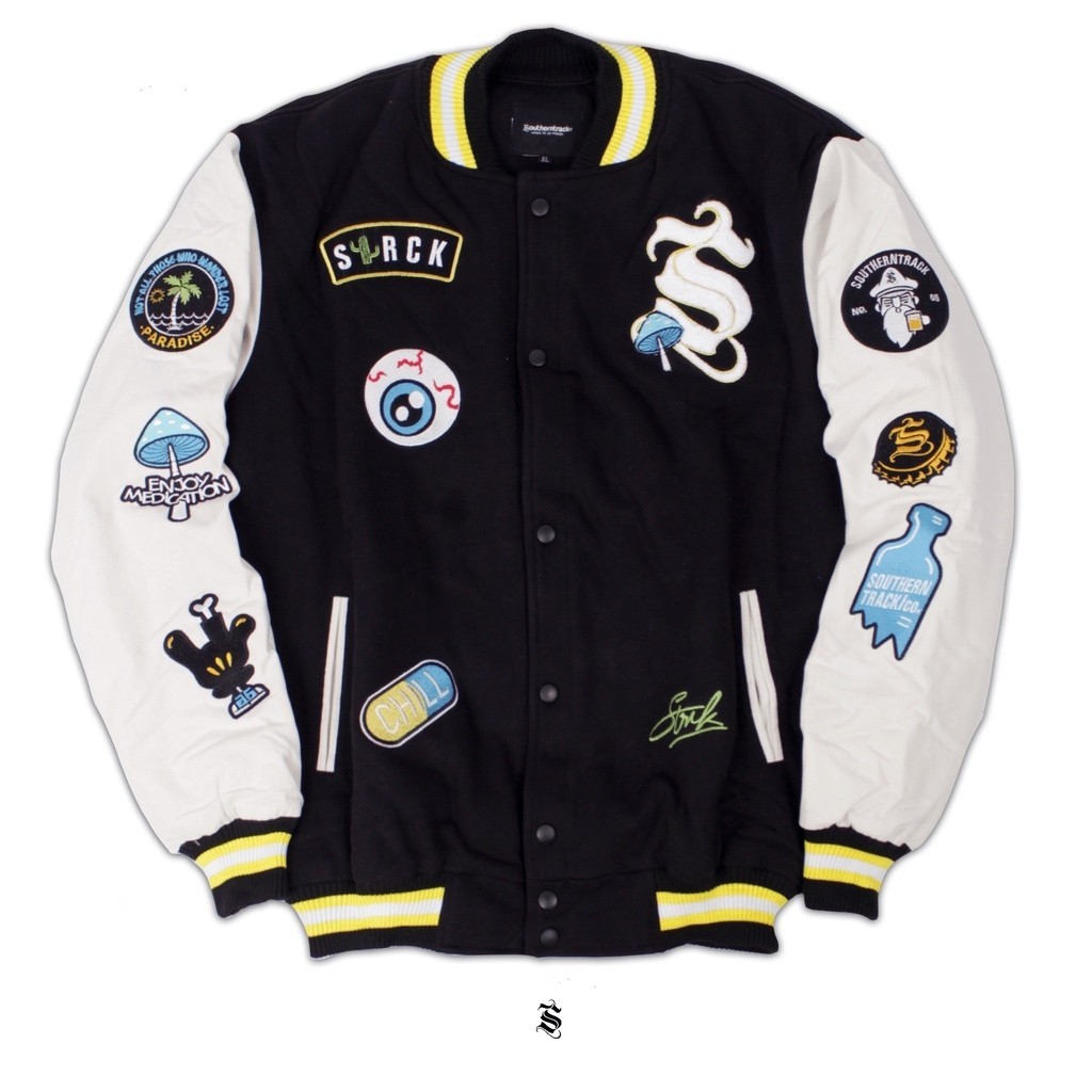 Jual Varsity Jacket Relax Time Black White // Jaket Erigo | Shopee ...