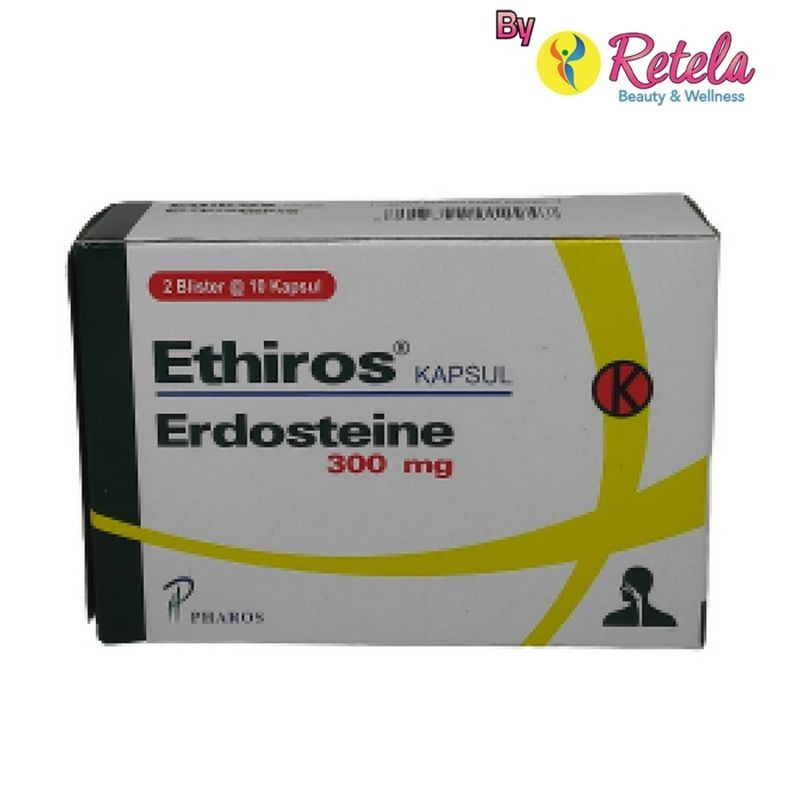 Jual Ethiros 300Mg 1 Blister 10 Kapsul/ Erdostein/ Pengencer Dahak ...