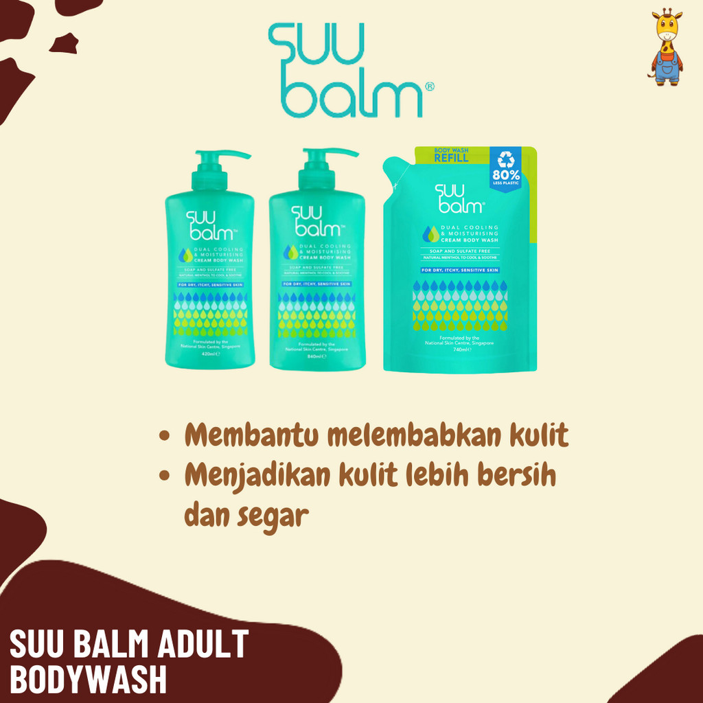 Jual Suu Balm Adult Bodywash - Sabun Mandi Dewasa untuk Kulit Sensitif ...