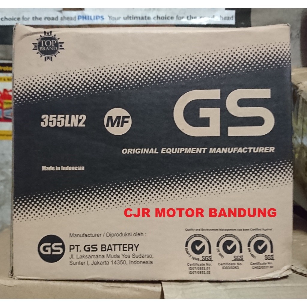 Jual Aki GS MF OEM 355LN2 60Ah LN2 aki mobil standar Toyota Innova ...