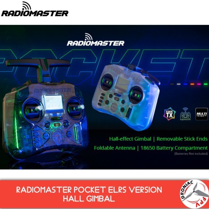 Jual Radiomaster Pocket ELRS Transmitter 2.4Ghz Hall Sensor Gimbal ...