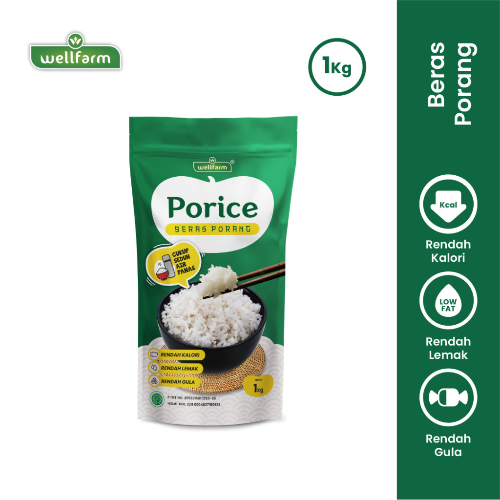 Jual Porice Beras Porang 1Kg | Beras Diet dan Diabetes | WellFarm ...