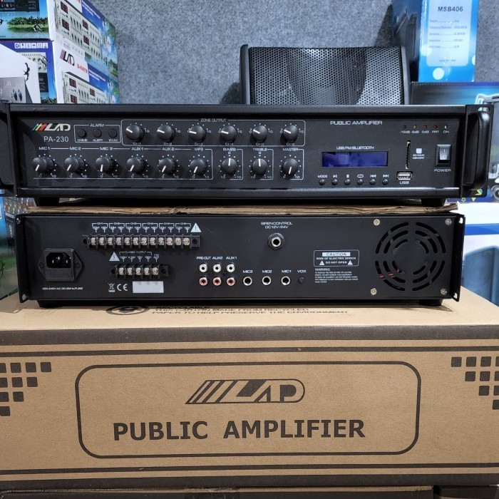 Jual Amplifier TOA PA 230 LAD 6 Zona 230 Watt with USB/FM/Bluetooth ...