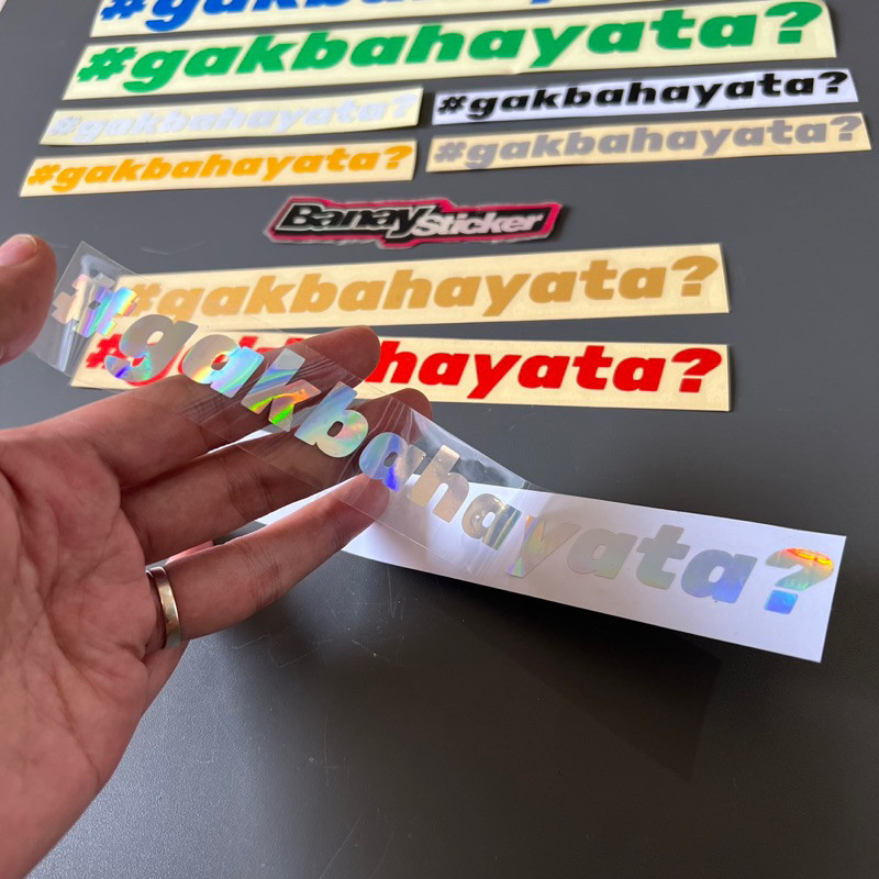 Jual Sticker GAK BAHAYA TA Stiker GAKBAHAYATA cutting | Shopee Indonesia