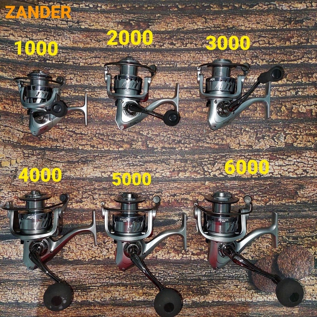 Jual Spinning Reel Maguro ZANDER POWER HANDLE ukuran 1000, 2000, 3000 ...