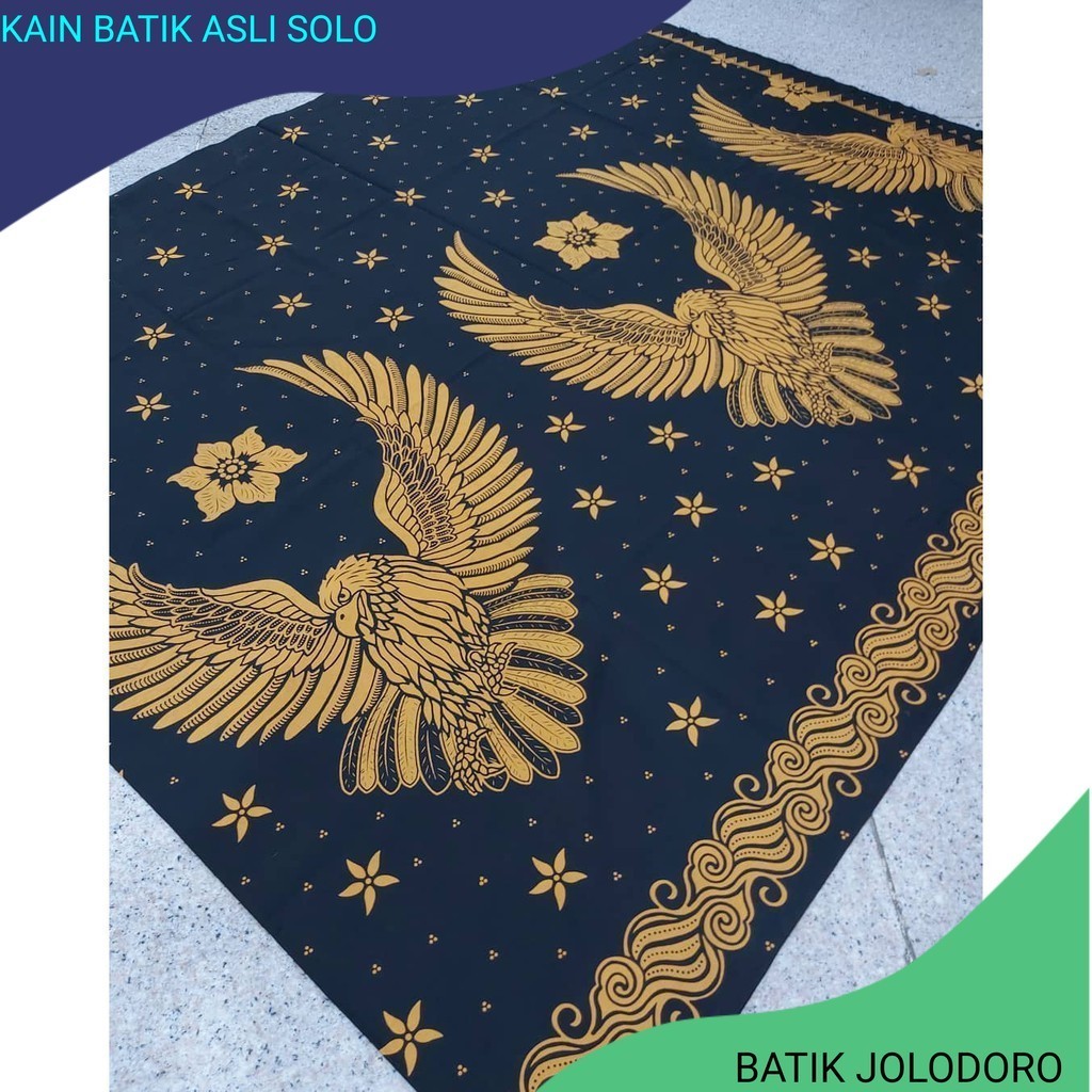 Jual Kain Batik SOLO (grounding) motif elang bintang warna coklat ...