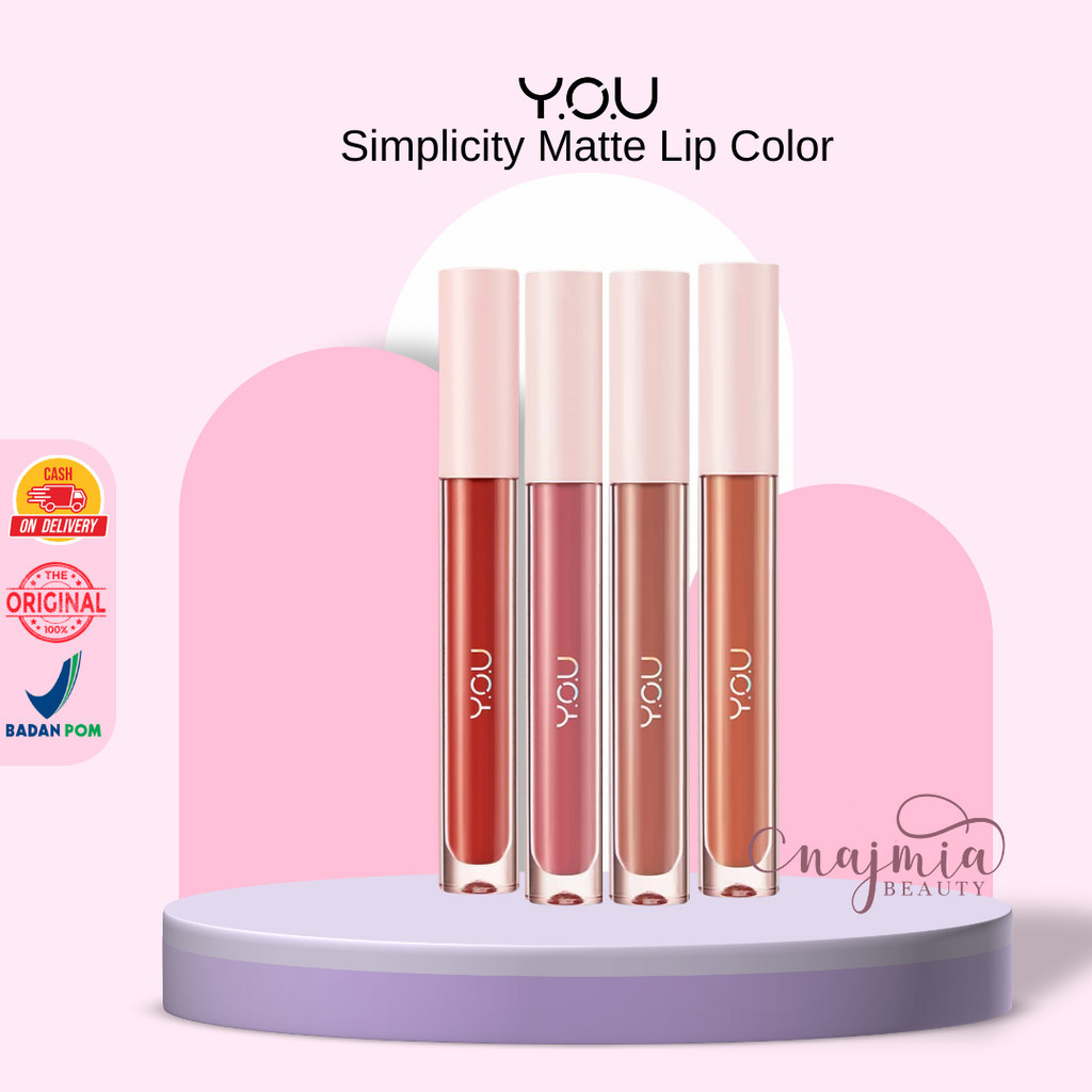 Jual NAJMIA YOU Simplicity Matte Lip Color | Transferproof | Pigmented ...