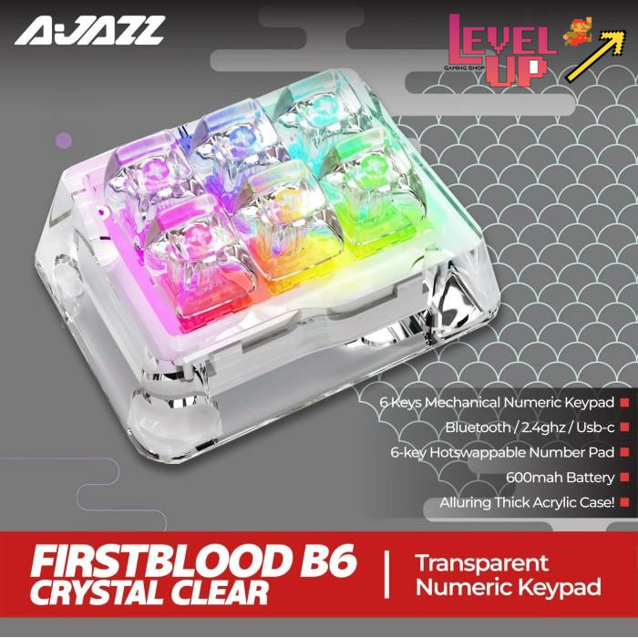 Jual AJAZZ Firstblood B6 Crystal Clear Transparent Numeric Keypad | Shopee Indonesia