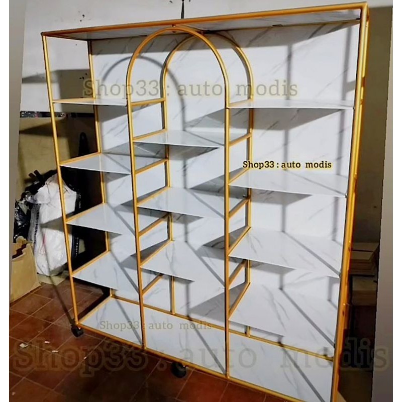 Jual RAK RUANG TAMU SEKAT LEMARI KUAT SHOWCASE BUFET BESAR PEMISAH ...