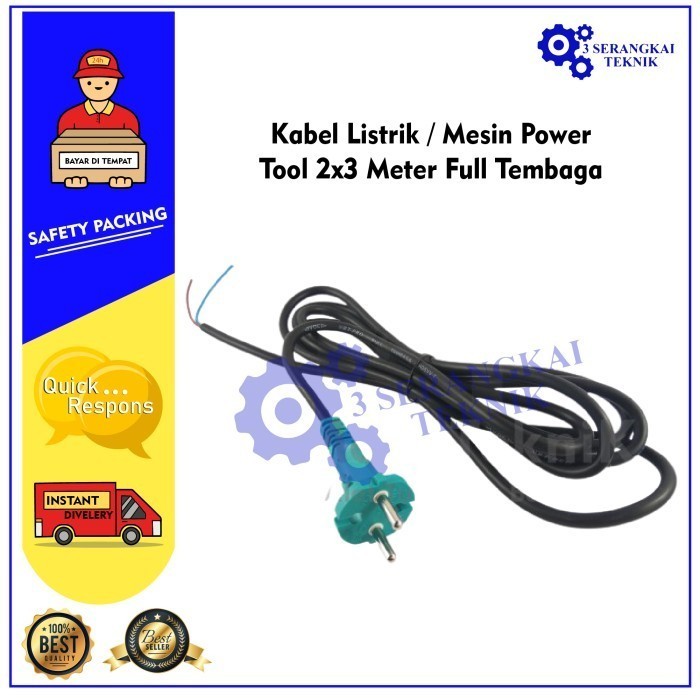 Jual Kabel Listrik Norita Mesin Power Tool 2 Kabel Full Tembaga - Pilih ...