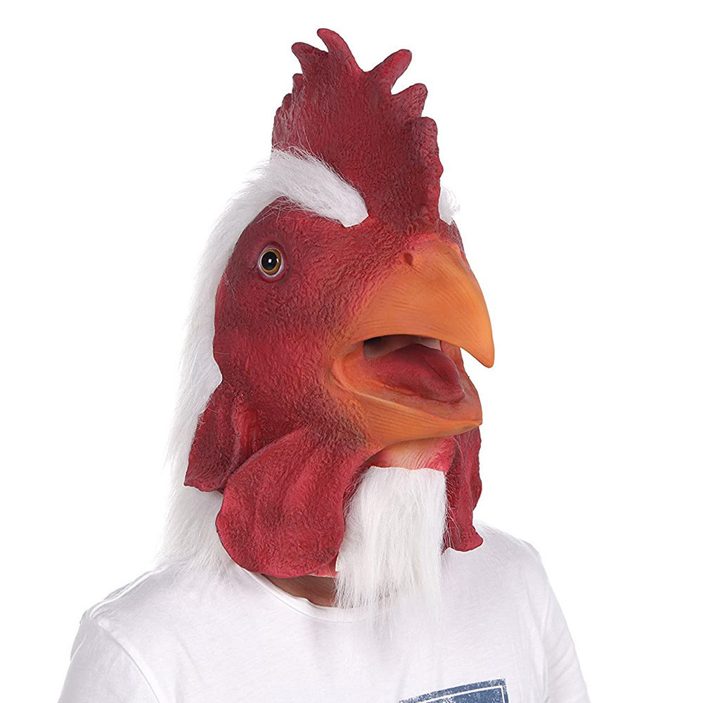 Jual Topeng ayam jago rooster latex mask halloween | Shopee Indonesia