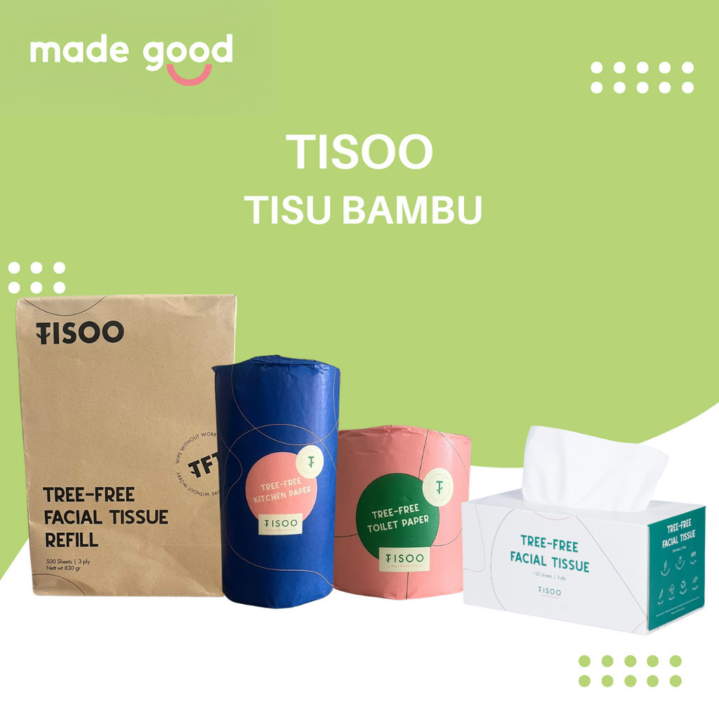 Jual TISOO - Facial Tissue / Kitchen & Toilet Paper / Tisu Bambu ...