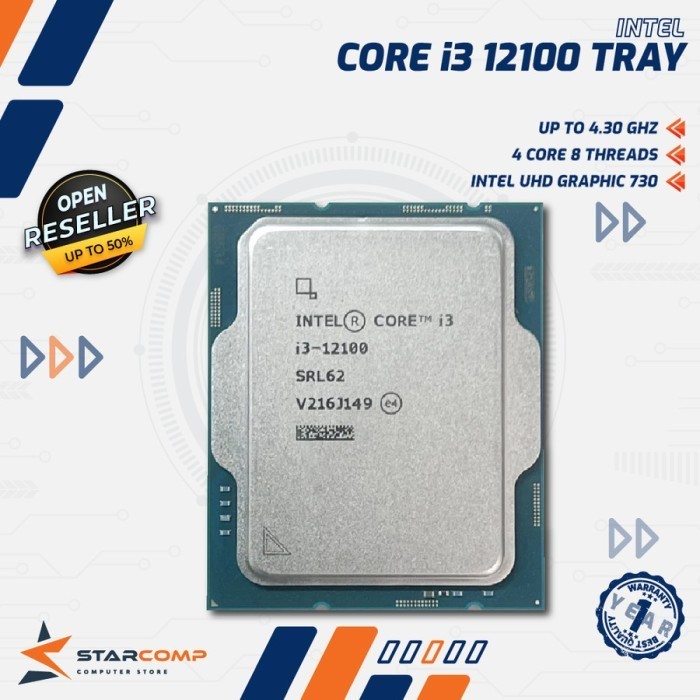 Jual Intel Core i3-12100 3.3GHz Up To 4.3GHz LGA 1700 Tray | Shopee Indonesia