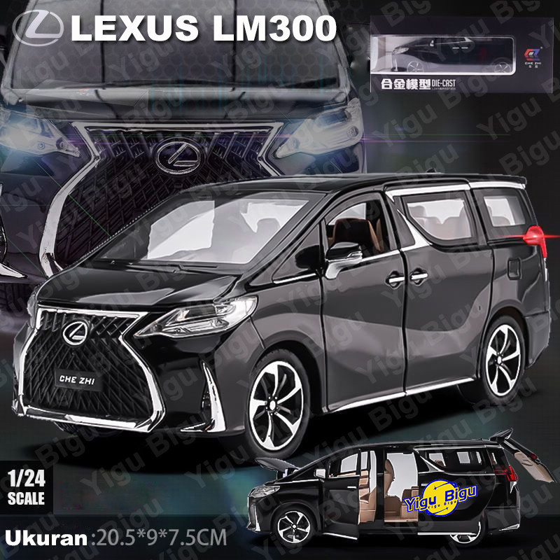 Jual 1:24 Diecast LEXUS LM300H Model mobil paduan Mobil METAL Besi Light Sound Mainan Anak MOBIL ...
