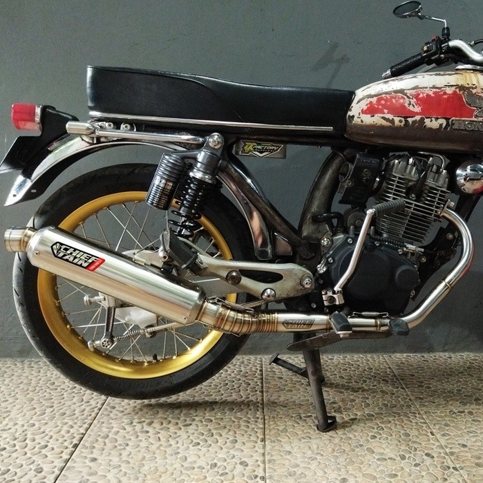 Jual KNALPOT HEREX CB GL MP TIGER BULAT JENONG HEADER BENDING CUSTOM ...