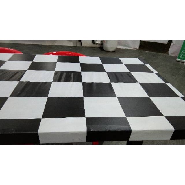 Jual Perlak lantai karpet vinyl lebar 120 cm catur kayu kotak doff ...