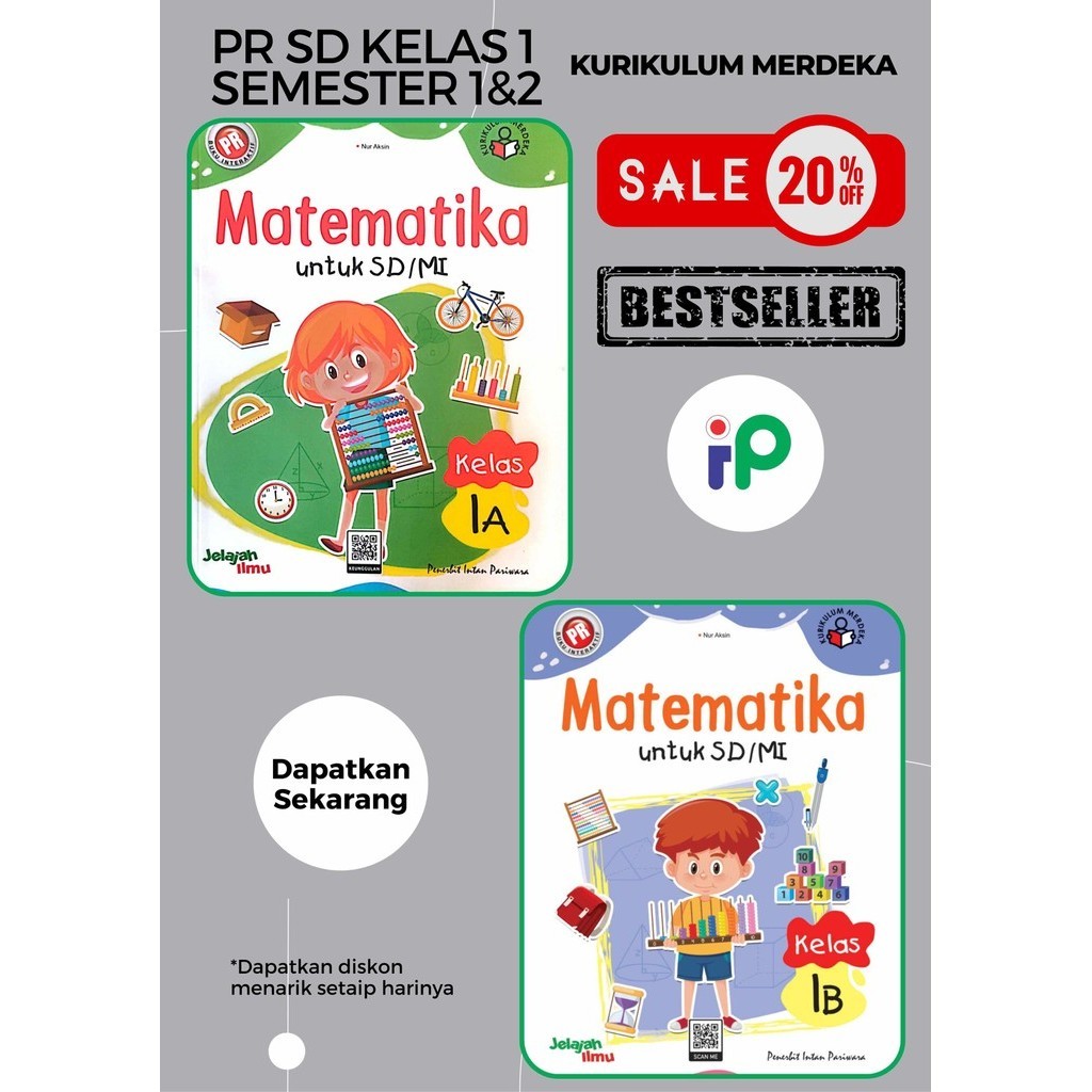 Jual Buku Pr/Lks Matematika Kelas 1 SD/MI Semester 1&2 Kurikulum Merdeka Intan pariwara Tahun ...