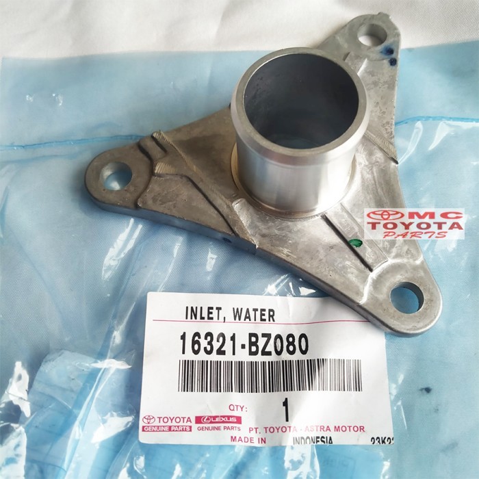 Jual Water Inlet Original Toyota Agya Ayla 16321-BZ080 SPAREPART BARU ...