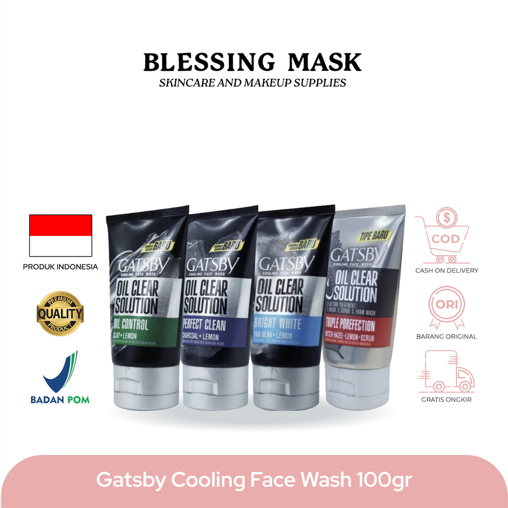 Jual Gatsby Cooling Face Wash 100mL | Facial Foam | Pembersih Wajah ...