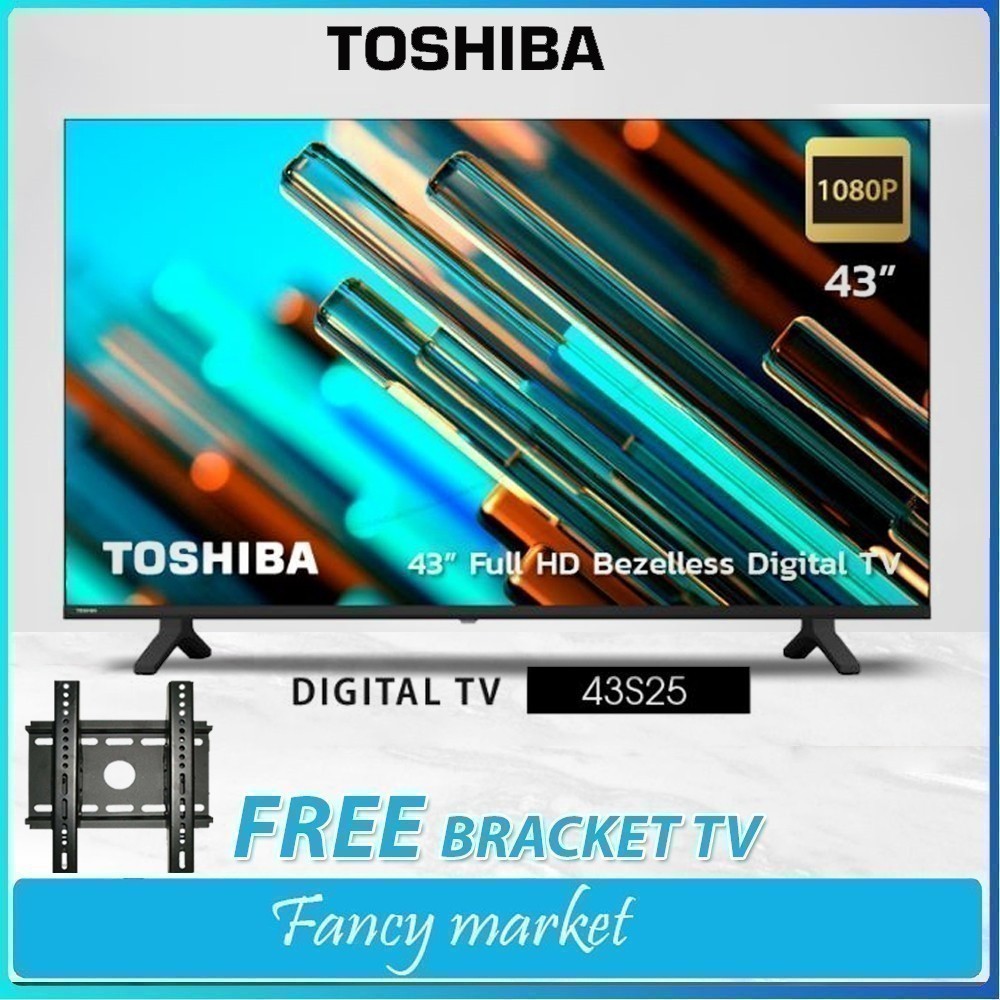 Jual LED TV TOSHIBA 43S25KP 43 inch DIGITAL TV TANPA STB LAGI SUPER CANGGIH | Shopee Indonesia