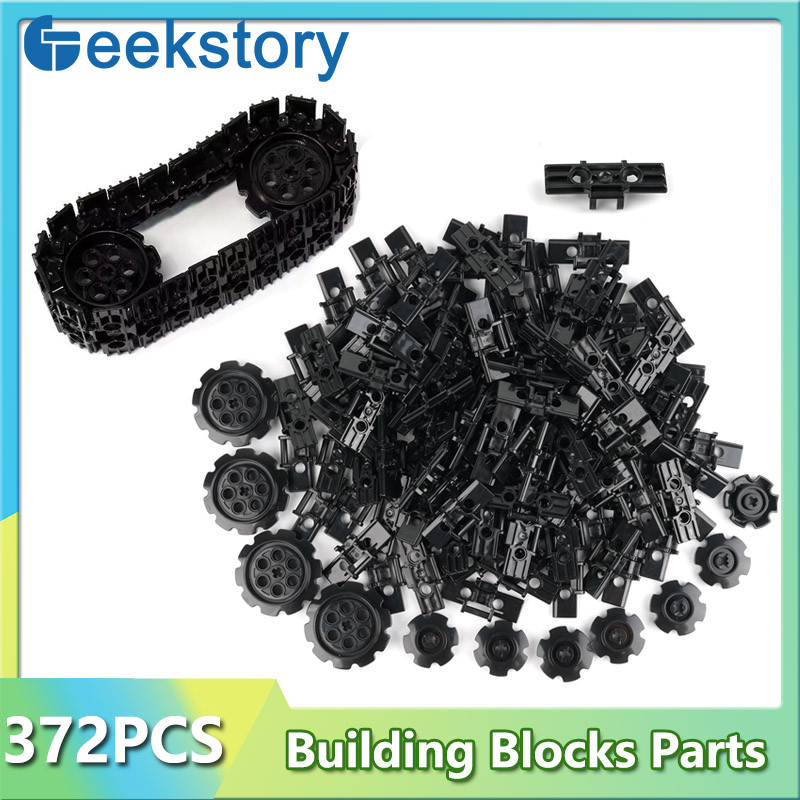 Jual 372PCS Caterpillar Chain Gears Bricks Parts Tank Chain Crawler ...