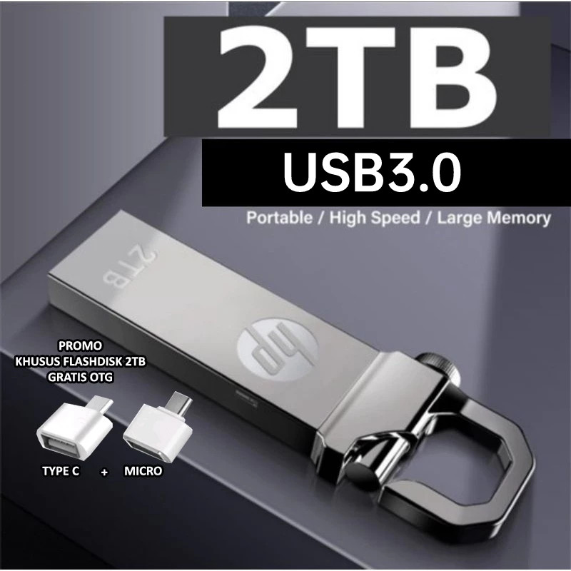 Jual HP USB Flash Drive 2TB Metal High Speed Pendrive USB3.0 Flash ...