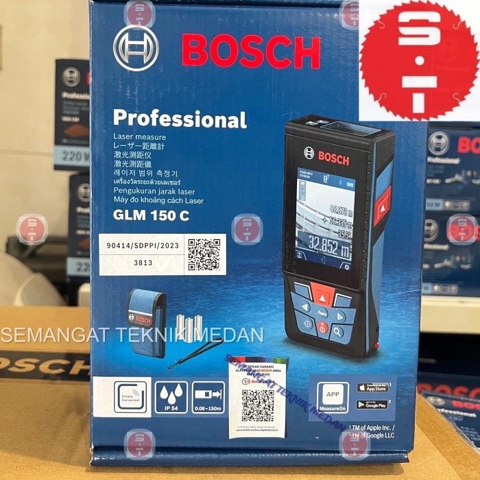 Jual GLM150C METERAN LASER DIGITAL 150M 150 M METER BOSCH GLM 150C 150 ...