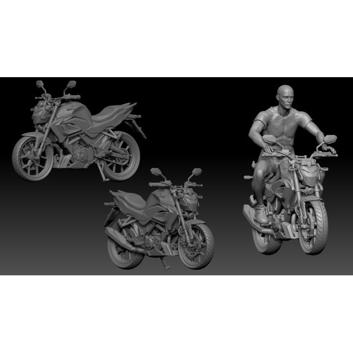 Jual Figure Resin model_Honda_New_CB150R Skala 64 Miniatur Pajangan ...